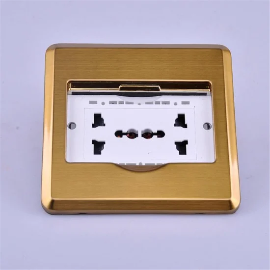10A Floor Wall Plate Ground Power Outlet Universal Power Socket Charger ...
