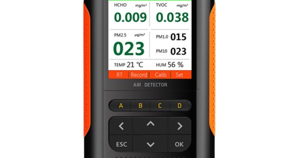 LCD Display Portable Formaldehyde Tester Air Quality Monitor Indoor Air ...