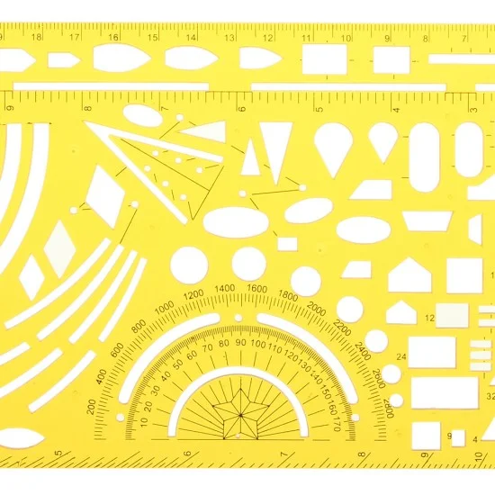 Military Map Marking Drawing Template KT Soft Plastifc Ruler Design ...