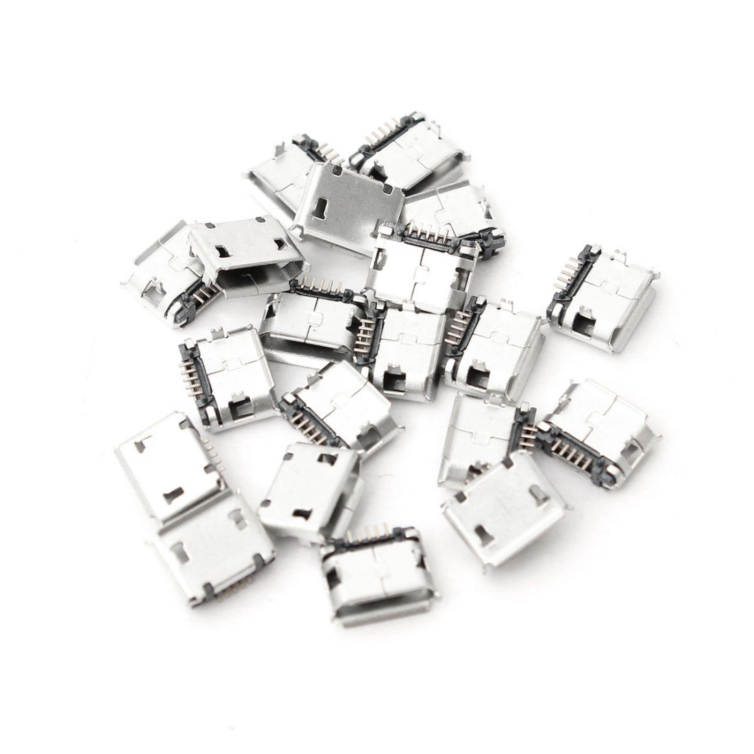 20Pcs Micro USB Type B Female Socket 5 Pin SMT SMD DIP Jack Connector Port