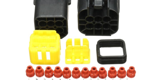 6Pin Waterproof Electrical Wiring Multi Connectors Male Female ...