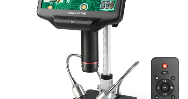 AD407 3D HDMI Digital Microscope 7 inch Screen Electronic Soldering ...