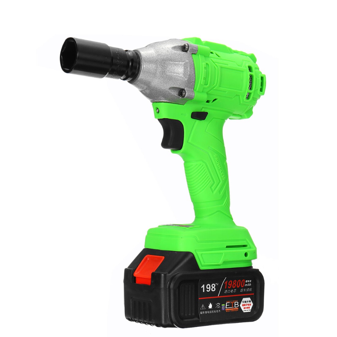 1/2inch 520Nm 19800mAh Electric Cordless Impact Wrench Brushless ...