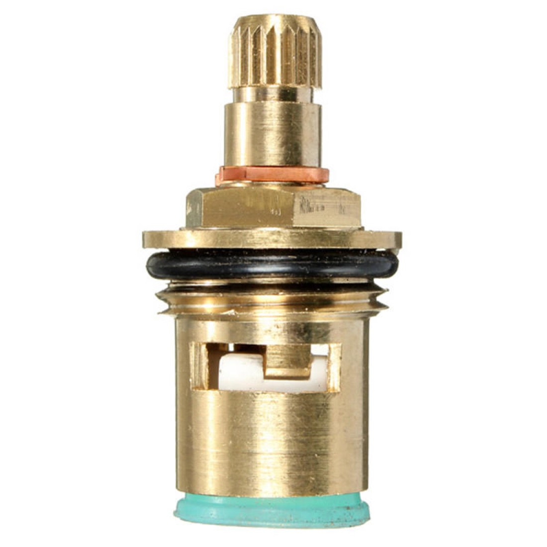 2pcs 1/2 inch Quarter Turn Tap Valve Cartridge Brass Ceramic Disc Hot ...