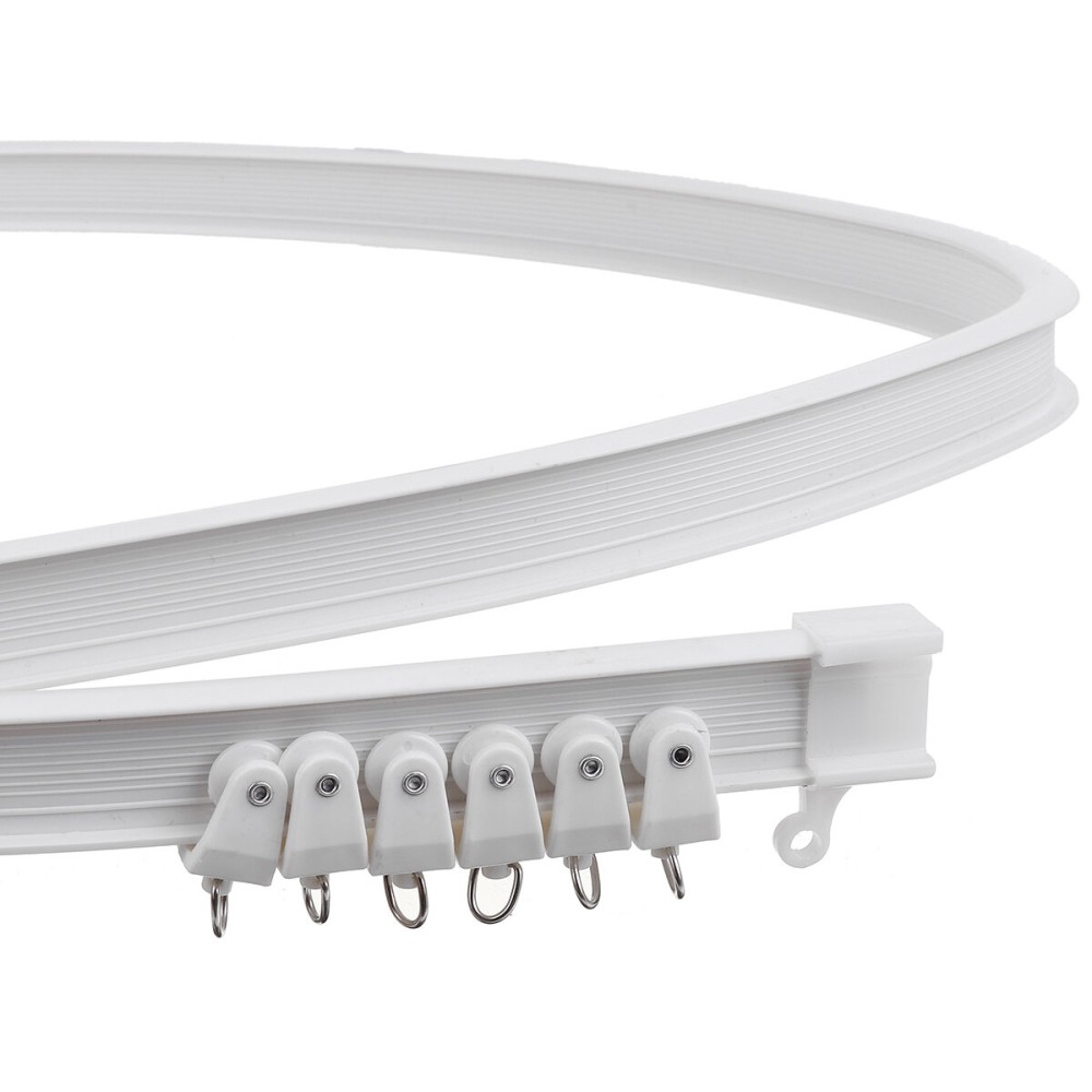 3M Flexible Ceiling Curtain Track Bendable Window Rod Rail Straight ...