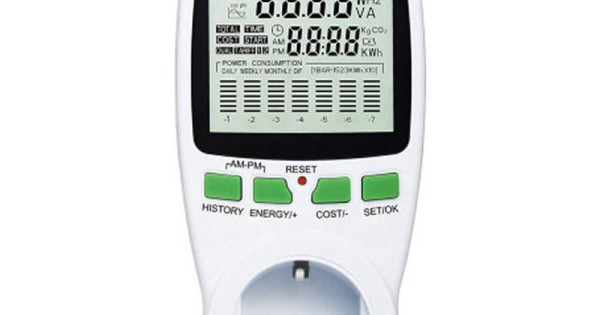 PM001 AC Power Meters 220V 50Hz Digital Wattmeter Energy Meter Watt ...