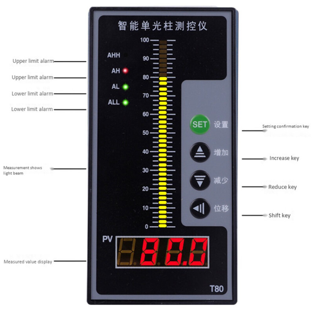 4-20MA Level Sensor Liquid Sensor Water Level Display Instrument/Beam ...