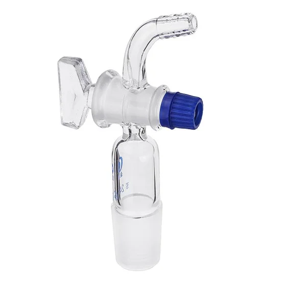 24/29 Glass Adapter Vacuum Flow Control Adapter with Glass Stopcock ...