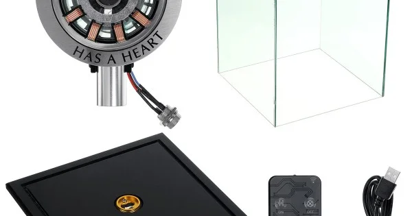 MK2 Remote Control Version DIY Arc Reactor Model Men Heart Kit LED ...