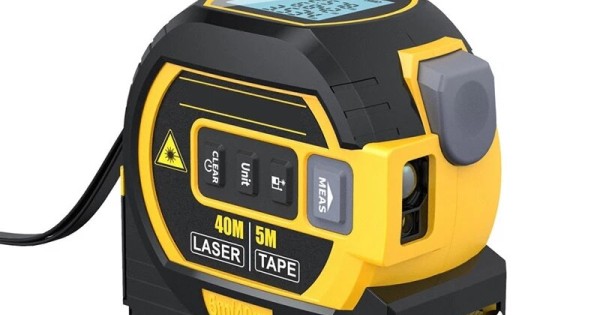 40M/60M Digital Laser Distance Meter 5M Tape Measuring Laser Reticle 3 ...
