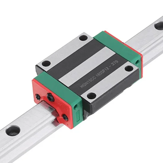 HGR15 100-1000mm Linear Rail Guide with HGW15CC Linear Rail Slide ...