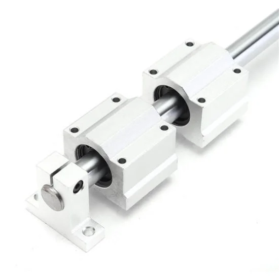 16mm x 1000mm Linear Rail Shaft With Bearing Block and Guide Support ...