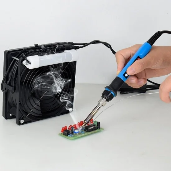220V Soldering Exhaust Fan Welding Device with Energy-Saving Lamp ...