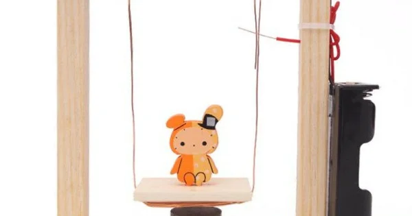 DIY Electromagnetic Swing Handmade Invention Experiment Wood Science ...