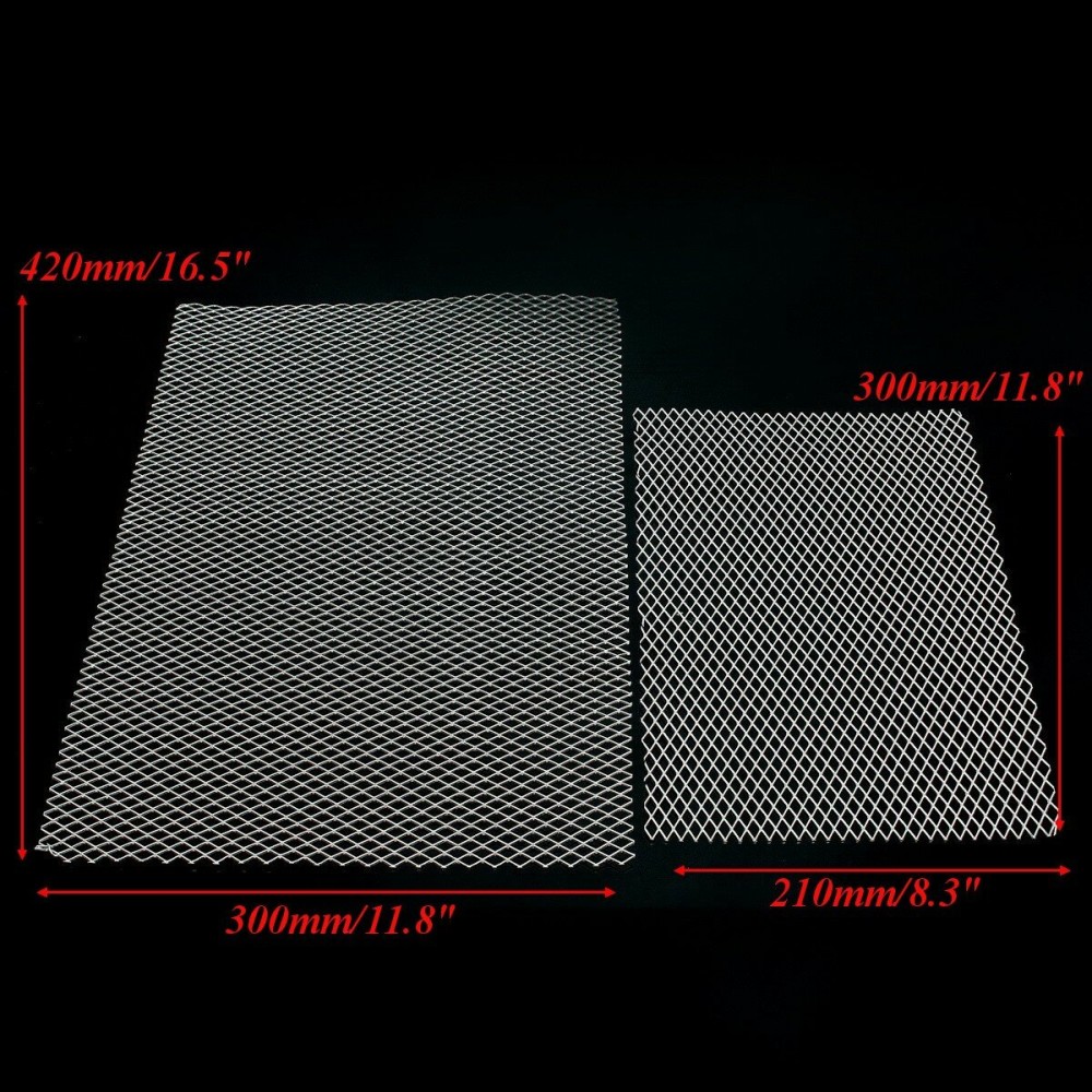 A5 A4 Size Aluminum Mesh Sheets Diamond Mesh Expandable Metal Raised ...
