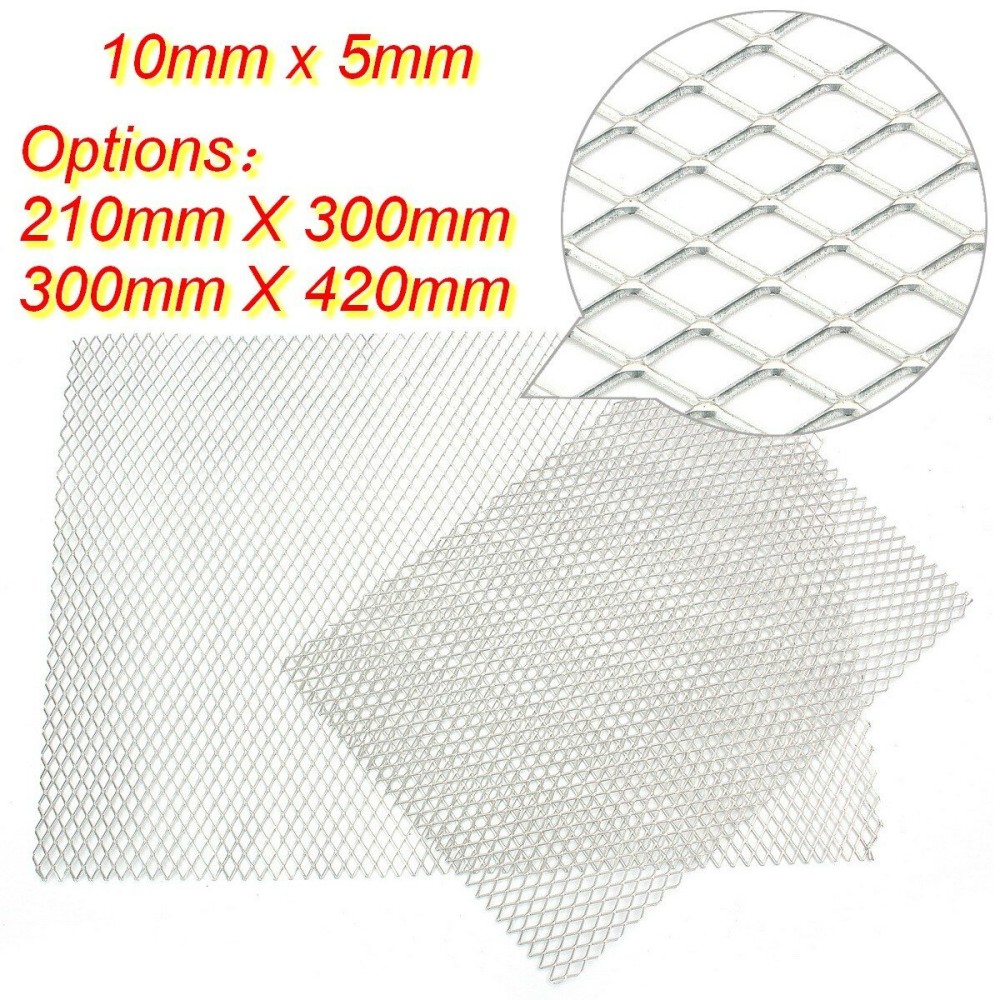 A5 A4 Size Aluminum Mesh Sheets Diamond Mesh Expandable Metal Raised ...