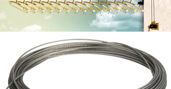 15M 316 Stainless Steel Clothes Cable Line Wire Rope