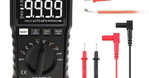 MT109 Portable 9999 Counts True RMS Multimeter AC DC Voltage Current ...