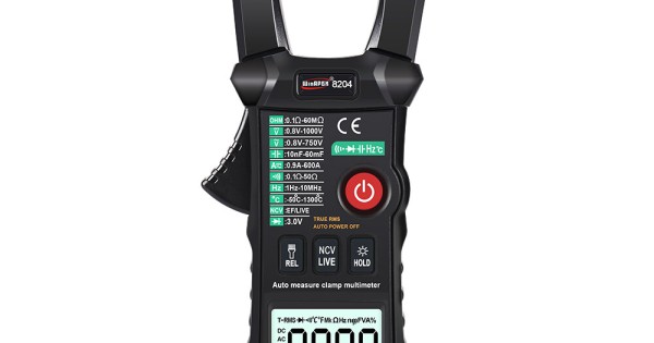 8204 Intelligent Automatic True RMS Clamp Meter DC Current Measurement ...