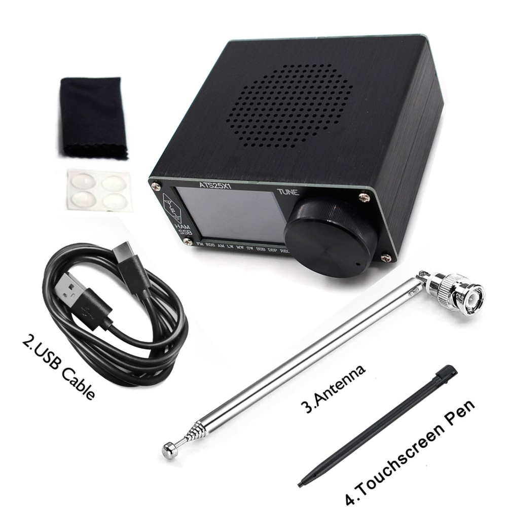 Upgraded ATS25X1 2.4Inch Touch Screen Si4732 Chip All Band Radio ...