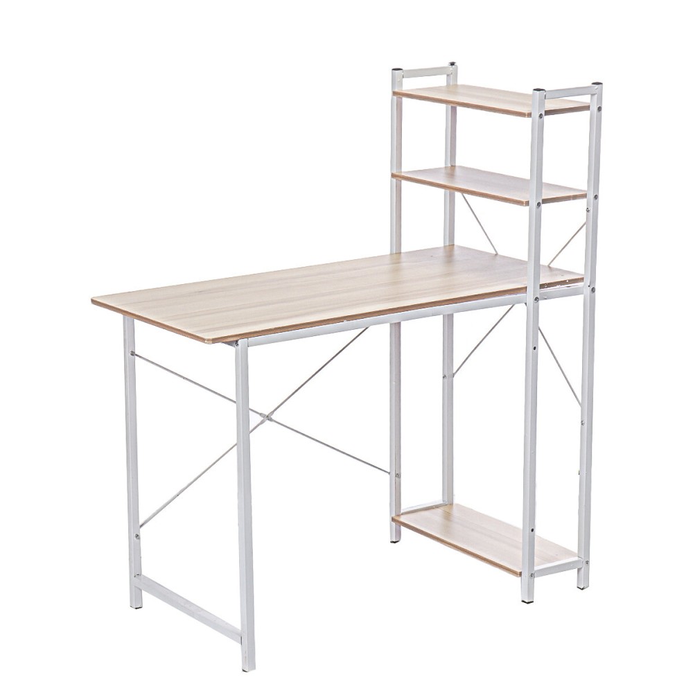 Computer Desk Student Study Table Home Office Workstation Corner Shelf ...
