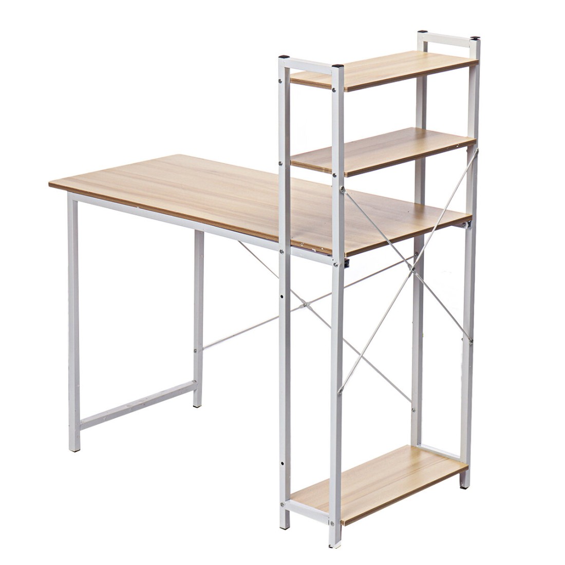 Computer Desk Student Study Table Home Office Workstation Corner Shelf ...