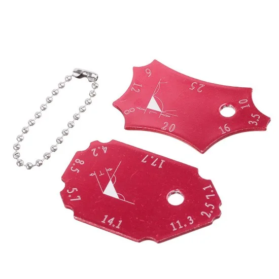 2pcs Angle Welding Gauge Key Pocket Gage Weld Seam Test Ulnar ...