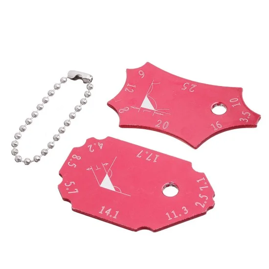 2pcs Angle Welding Gauge Key Pocket Gage Weld Seam Test Ulnar ...