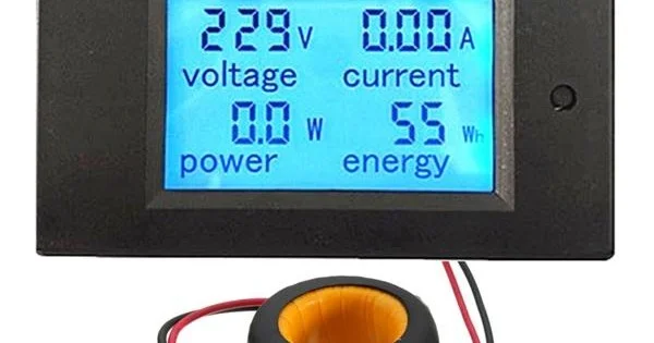 100A 22000W Power Monitor Module AC Meter Panel 45-65Hz Test Voltage AC ...