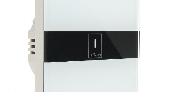 EU AC90-250V 10A Tempered Glass Smart Home Touch Sensor Switch Panel