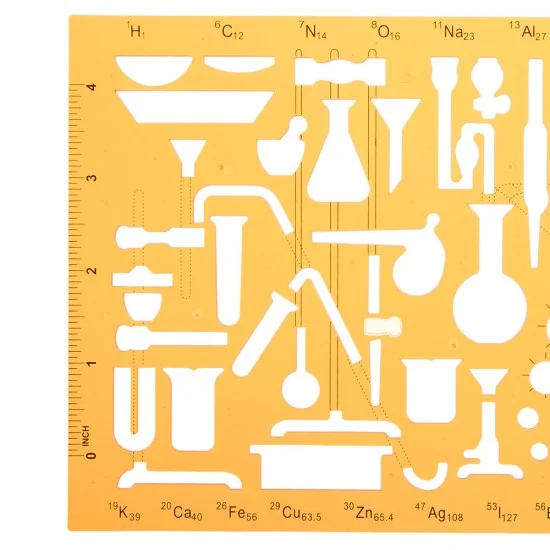 Chemistry Laboratory Experiment Symbols Drawing Template KT Soft ...