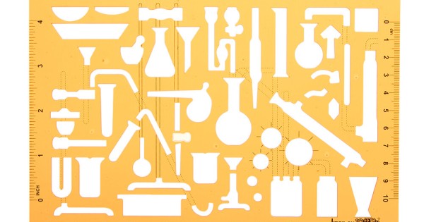 Chemistry Laboratory Experiment Symbols Drawing Template KT Soft ...
