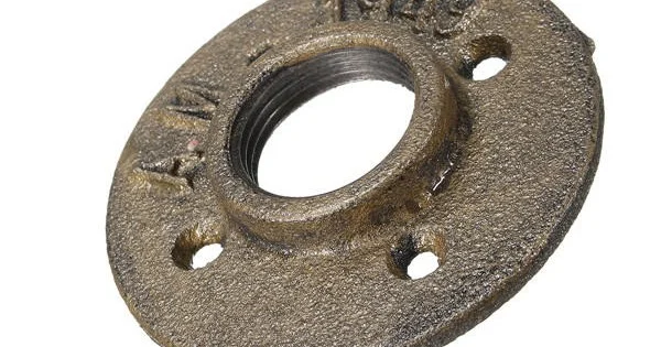 1 Inch Malleable Threaded Floor Flange Iron Pipe Fittings Wall Mounted ...