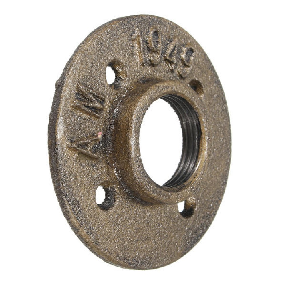 1 Inch Malleable Threaded Floor Flange Iron Pipe Fittings Wall Mounted ...