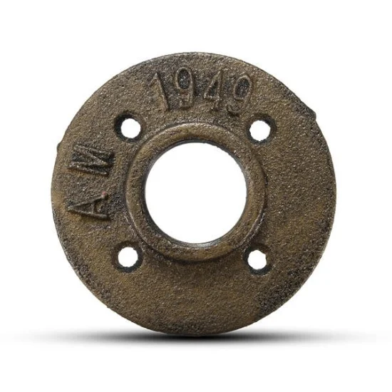 1 Inch Malleable Threaded Floor Flange Iron Pipe Fittings Wall Mounted ...