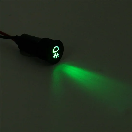 12 8mm LED Dash Panel Warning Light Indicator Lamp With Line And Symbol ...