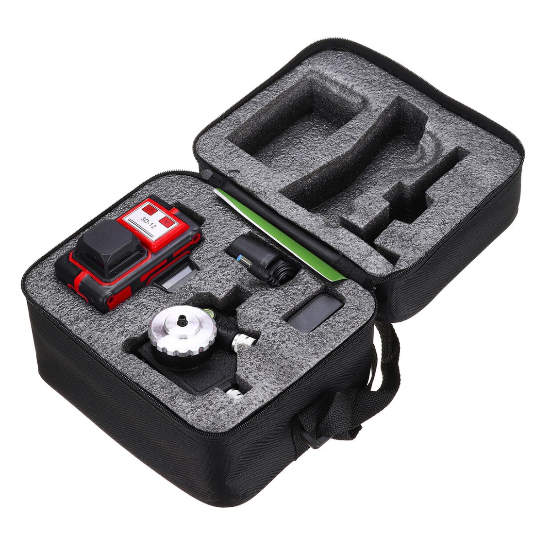 12 Line Rotary Laser Level Green Light 3D Cross Laser Self Leveling ...