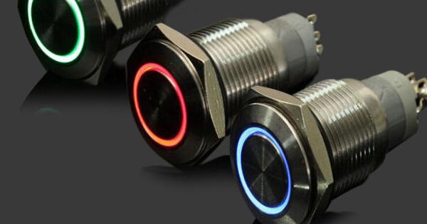 12V 19mm Momentary Push Button Switch Waterproof Switch