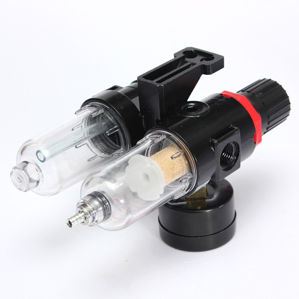 1/4 Inch Air Pressure Regulator Water Separator Trap Filter Airbrush ...