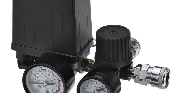 220V/380V Air Compressor Pressure Switch Control Valve Regulator Gauges ...