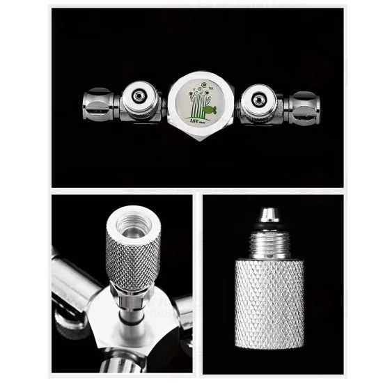 2/3/4/5/6 Way Aquarium Brass CO2 Splitter Tri- Regulator Connectors CO2 ...