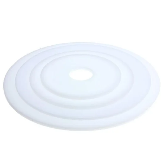 3mm Thick Round White Acrylic Disc Ring Laser Cut Plastic Circles