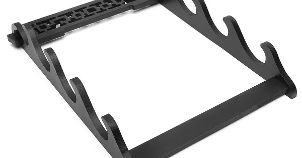 4 Tier Katana Wakizashi Stand Wall Mount Samurai Holder Display Stand ...