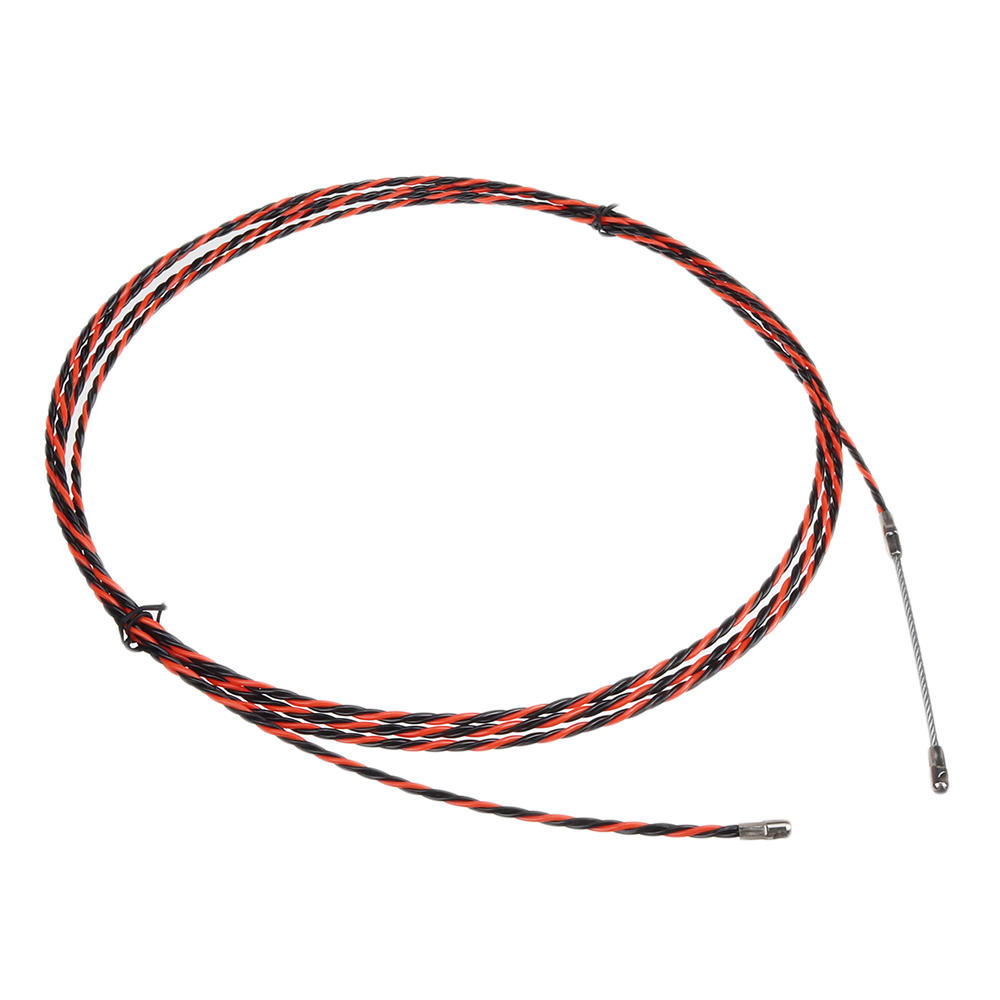 5-50m Electric Spiral Cable Push Puller Conduit Snake Cable Rodder Fish ...