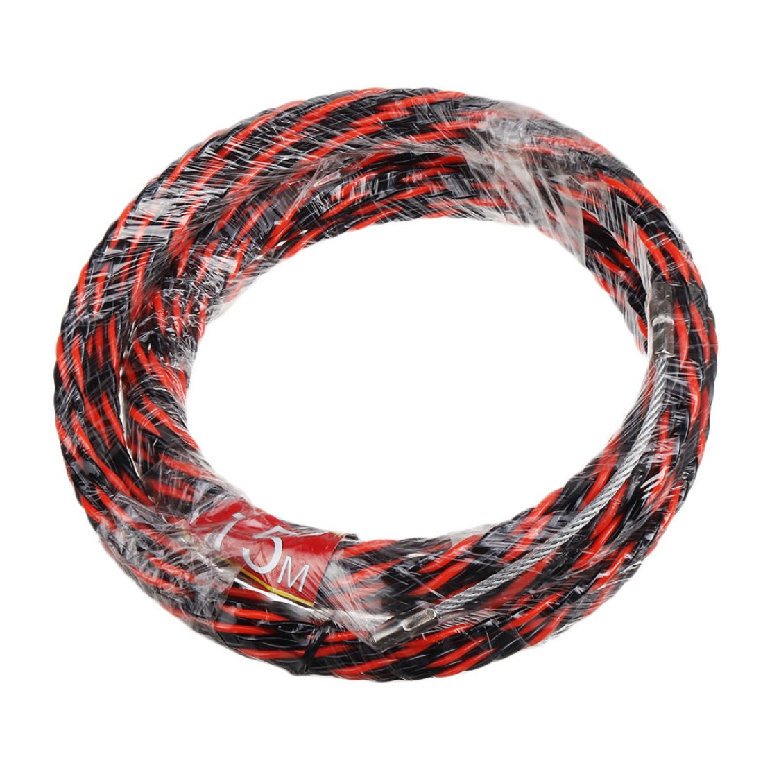 5-50m Electric Spiral Cable Push Puller Conduit Snake Cable Rodder Fish ...