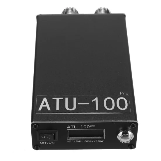 ATU-100 PRO 1.8Mhz-30Mhz OLED Display Automatic Antenna Tuner Built-in Battery for 10W to 100W ...