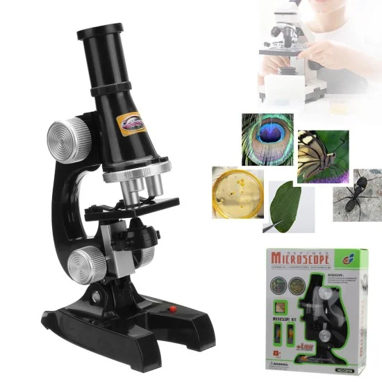 Children's Kids Junior Microscope Science Lab Set with Light Educational Toy