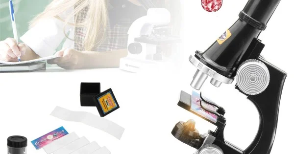 Children's Kids Junior Microscope Science Lab Set with Light ...