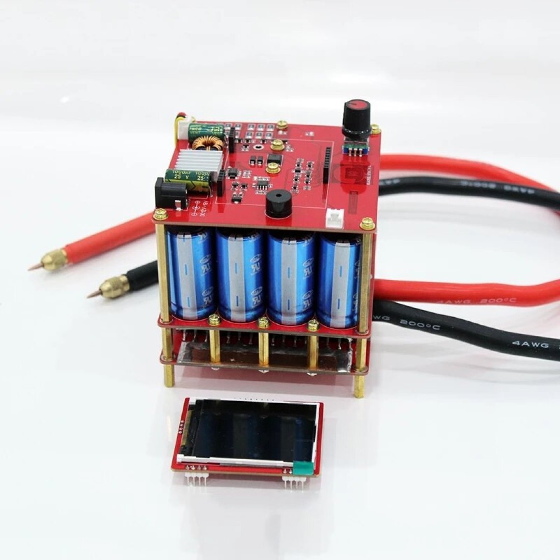 DIY 5.4V 400F LED Portable Capacitor Spot Welder Set Semi-automatic ...