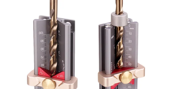 3in1 Multifunction Measuring Gauge Drill Depth Gauge Drill Stop Measure ...